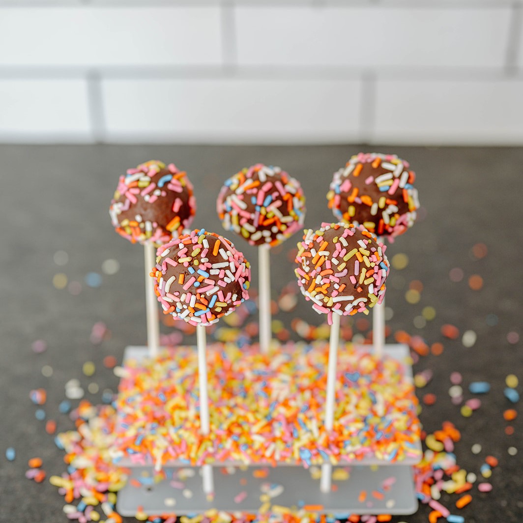 Vegan Confetti Cake Pop Kit from Damask Cakes